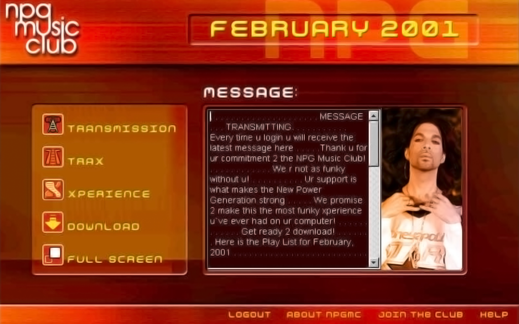 NPG Music Club v1 - Prince Online MuseumPrince Online Museum
